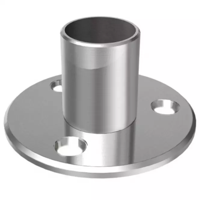 Montážna noha 42.4x2mm nehrdz. Oceľ aisi304 / Merkury Market