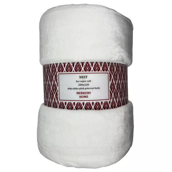 Deka Nest Super Soft biela 200x220 Merkury Home / Merkury Market