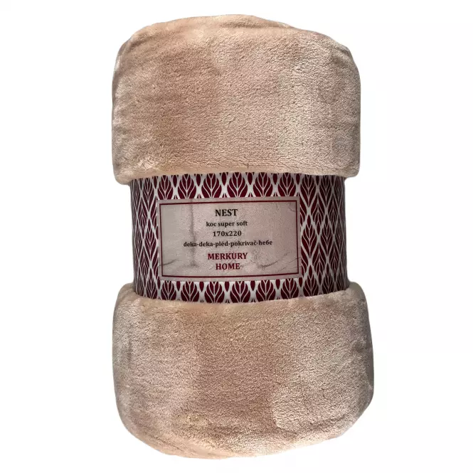 Deka Nest Super Soft svetlo ružová 170x220 Merkury Home / Merkury Market