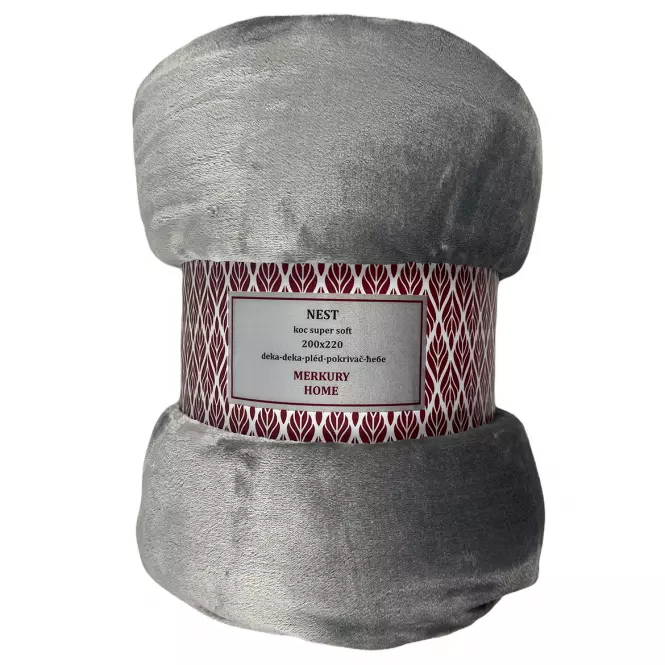 Deka Nest Super Soft tmavo šedá 200x220 Merkury Home / Merkury Market