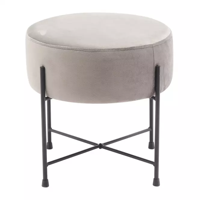 Taburetka Bob Light Grey Velvet 12 / Merkury Market