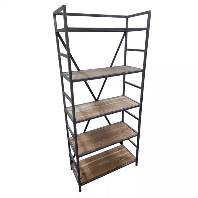 Regál Ian SPEC-103 akácia/kov / Merkury Market