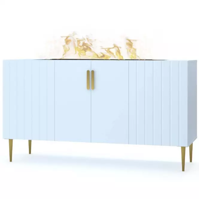 Elektrický krb Prins 1000 R baby blue / Merkury Market