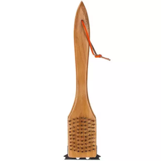 Čistiaca kefa na gril 30 cm, drevená / Merkury Market